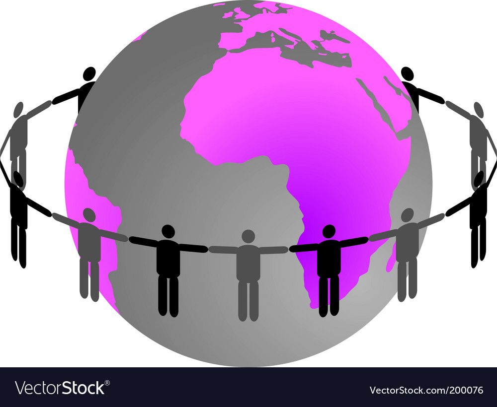 Global connection Royalty Free Vector Image - VectorStock