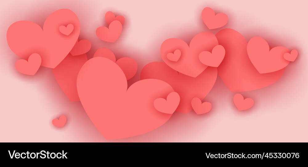 Happy valentine day celebration card template Vector Image