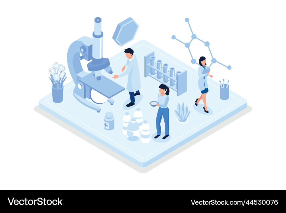 Medical research concept can use for web banner Vector Image