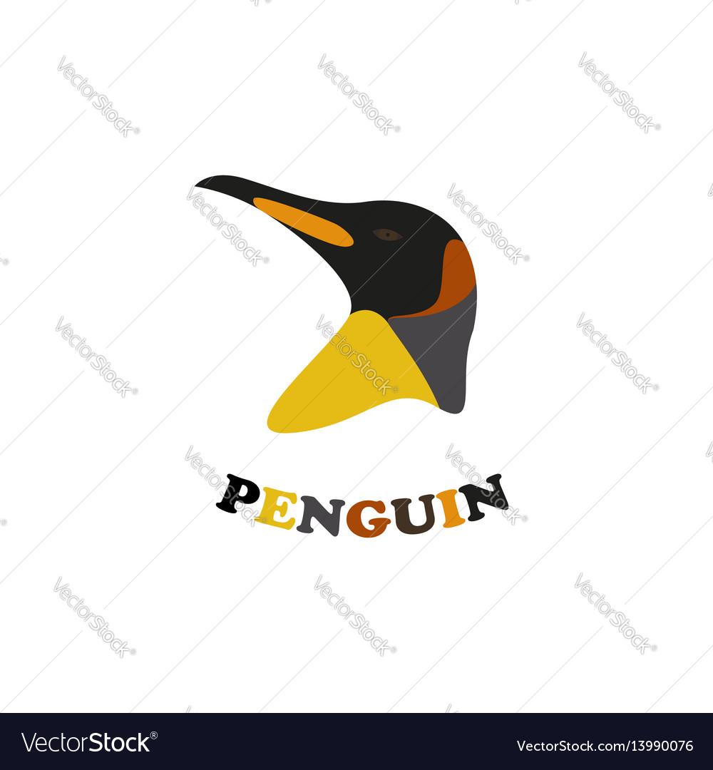 Penguin head Royalty Free Vector Image - VectorStock