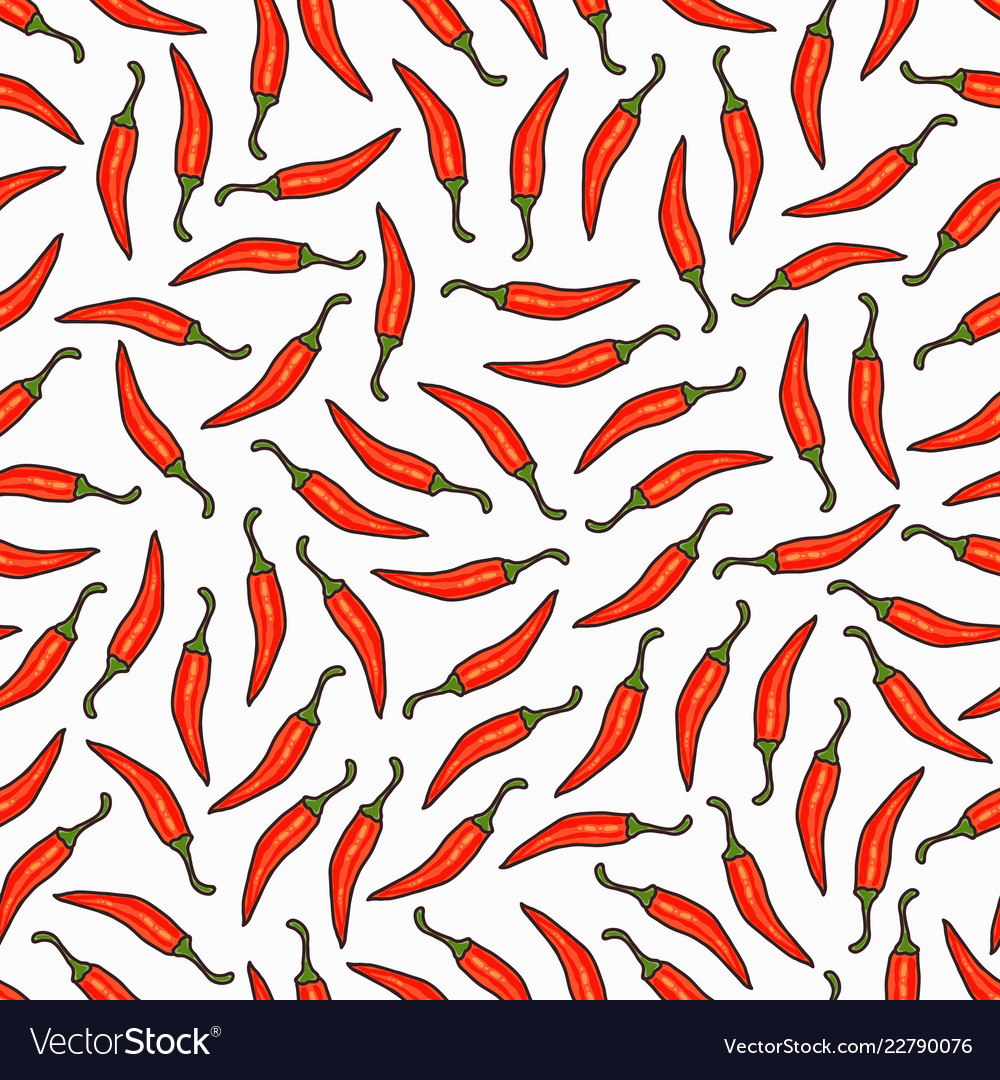 Pepper background seamless Royalty Free Vector Image