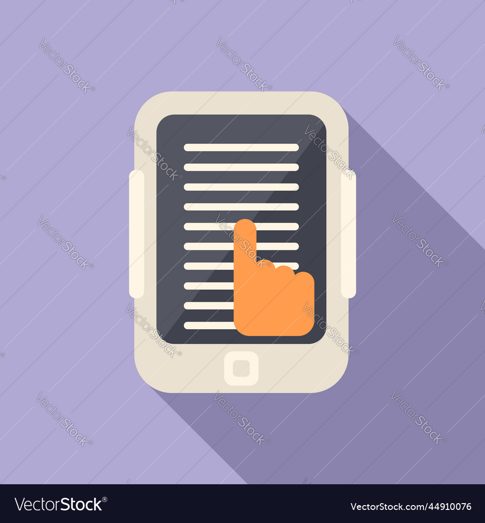 Phone interaction icon flat digital mobile Vector Image