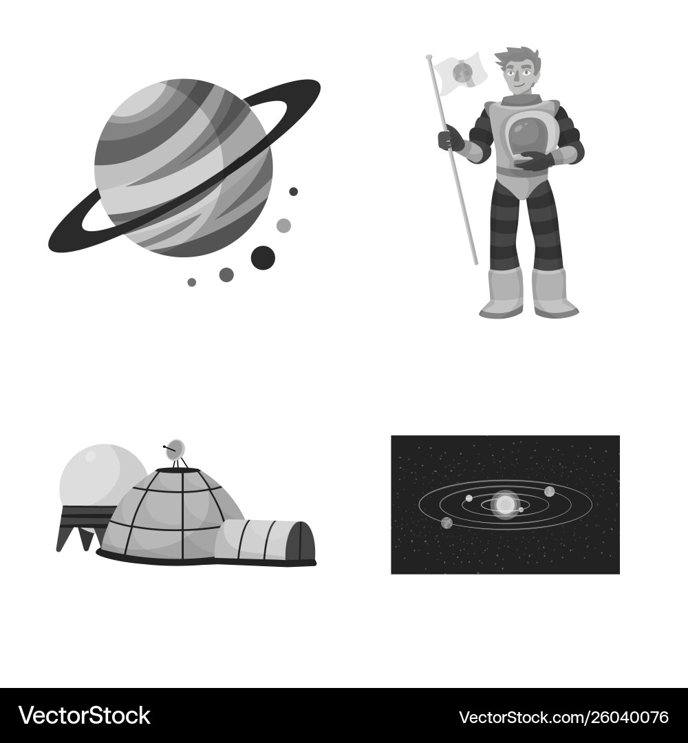 Universe and travels sign Royalty Free Vector Image