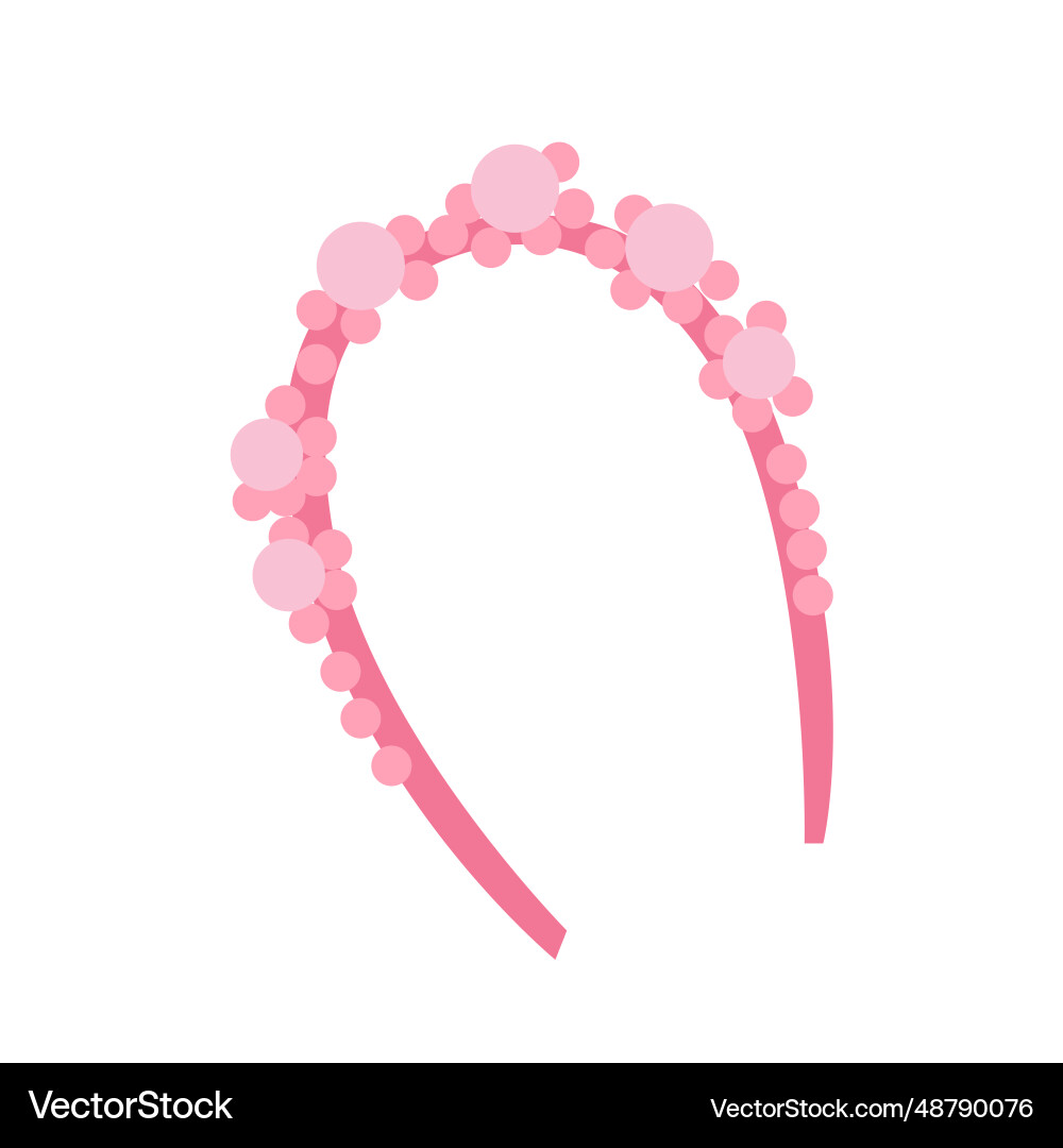 Woman headband with pearls Royalty Free Vector Image