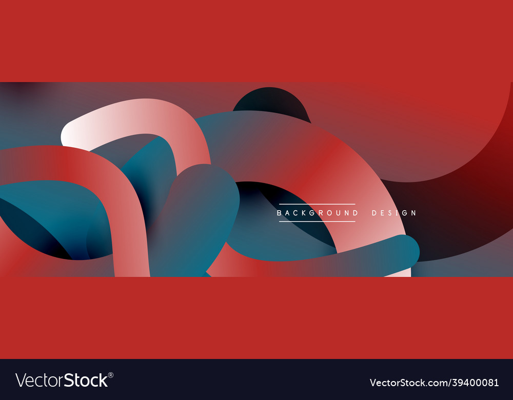 Abstract Overlapping Lines And Circles Geometric Vector Image