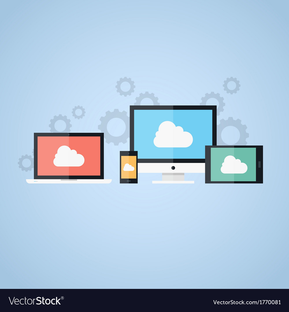 Cloud computing Royalty Free Vector Image - VectorStock