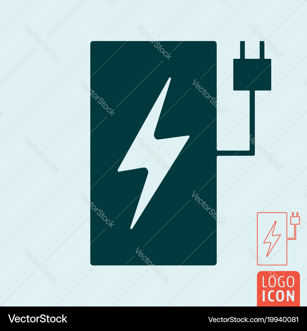 Electric car charging station symbol Royalty Free Vector