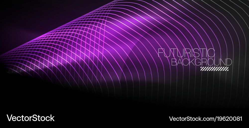 Hi-tech futuristic techno background neon shapes Vector Image