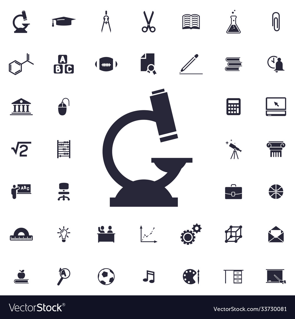 Microscope icon Royalty Free Vector Image - VectorStock