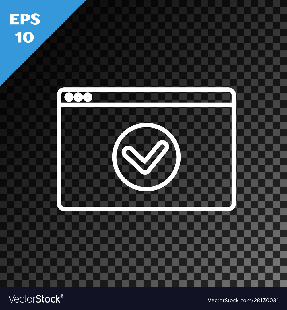 White line secure your site with https ssl icon Vector Image