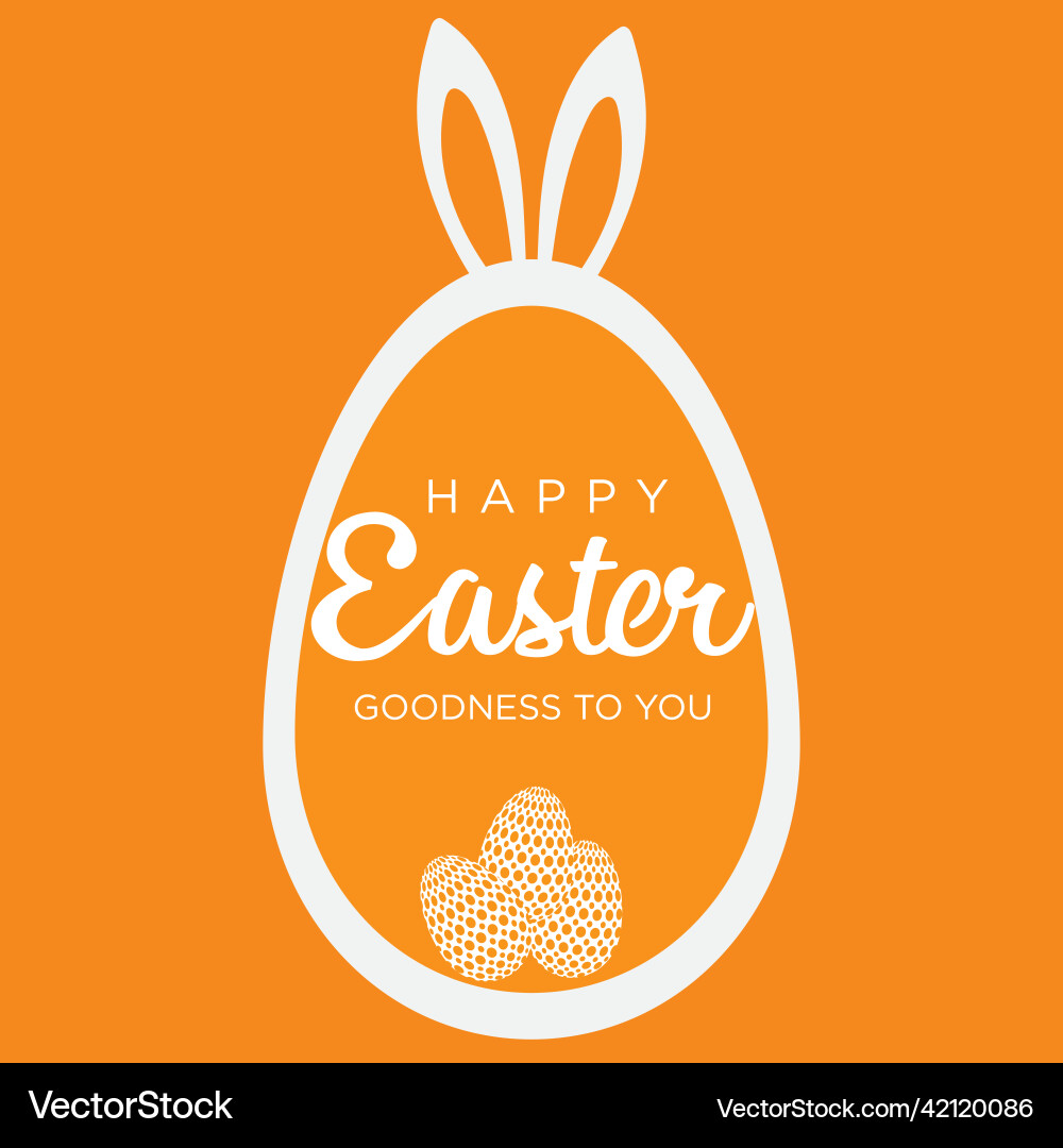 Banner design of happy easter Royalty Free Vector Image