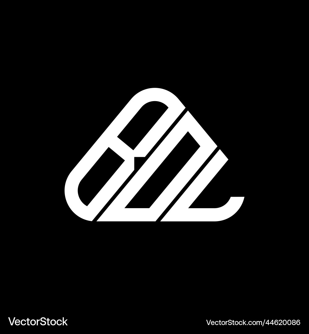 Bol letter logo creative design with graphic Vector Image