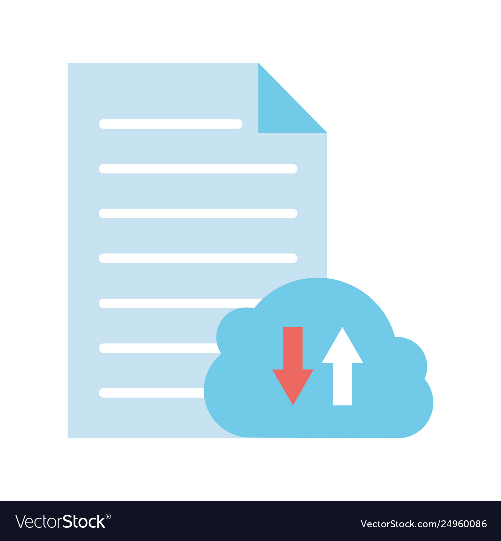 Cloud computing data Royalty Free Vector Image