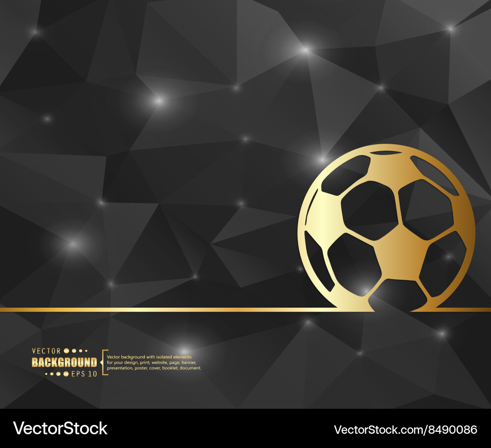 Creative ball football art Royalty Free Vector Image