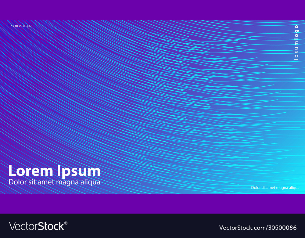 Minimal background design wavy lines Royalty Free Vector