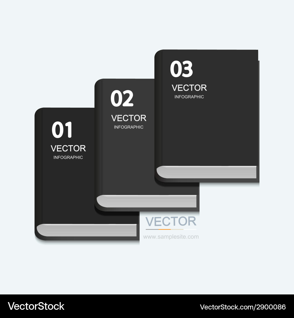Modern book on white background Royalty Free Vector Image