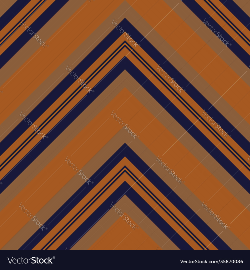 Orange chevron diagonal stripes seamless pattern Vector Image