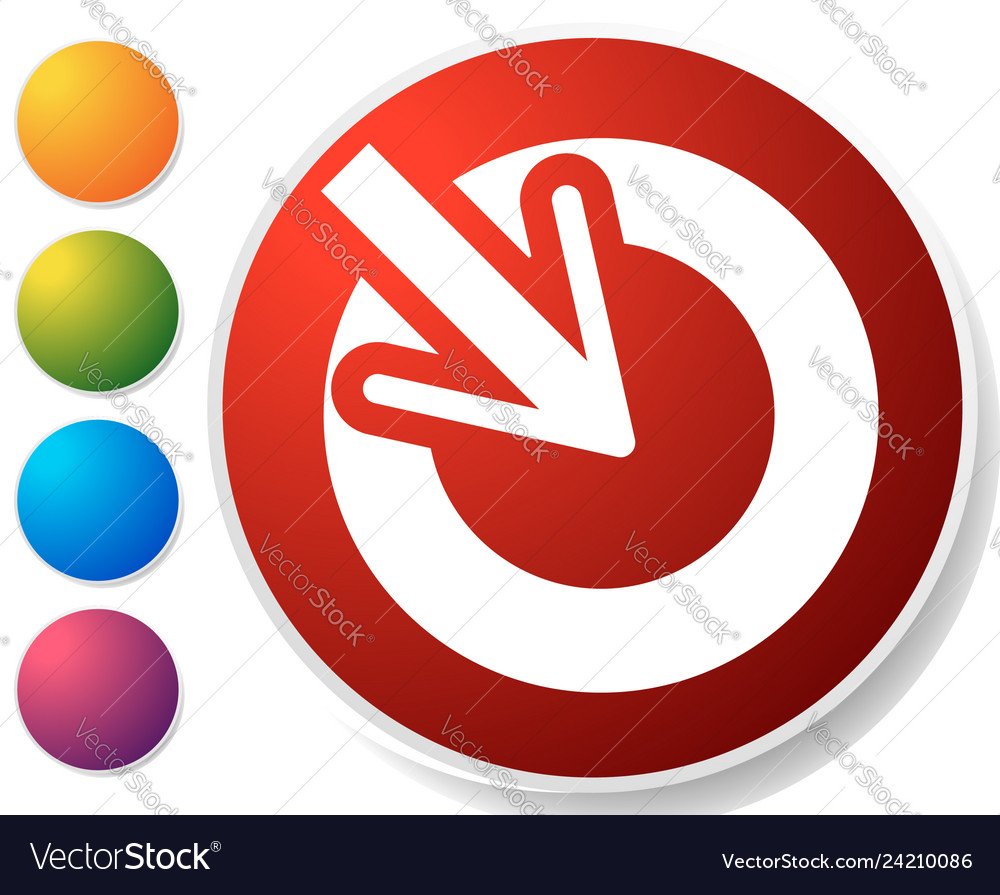 Position accuracy alignment concept icon cursor Vector Image