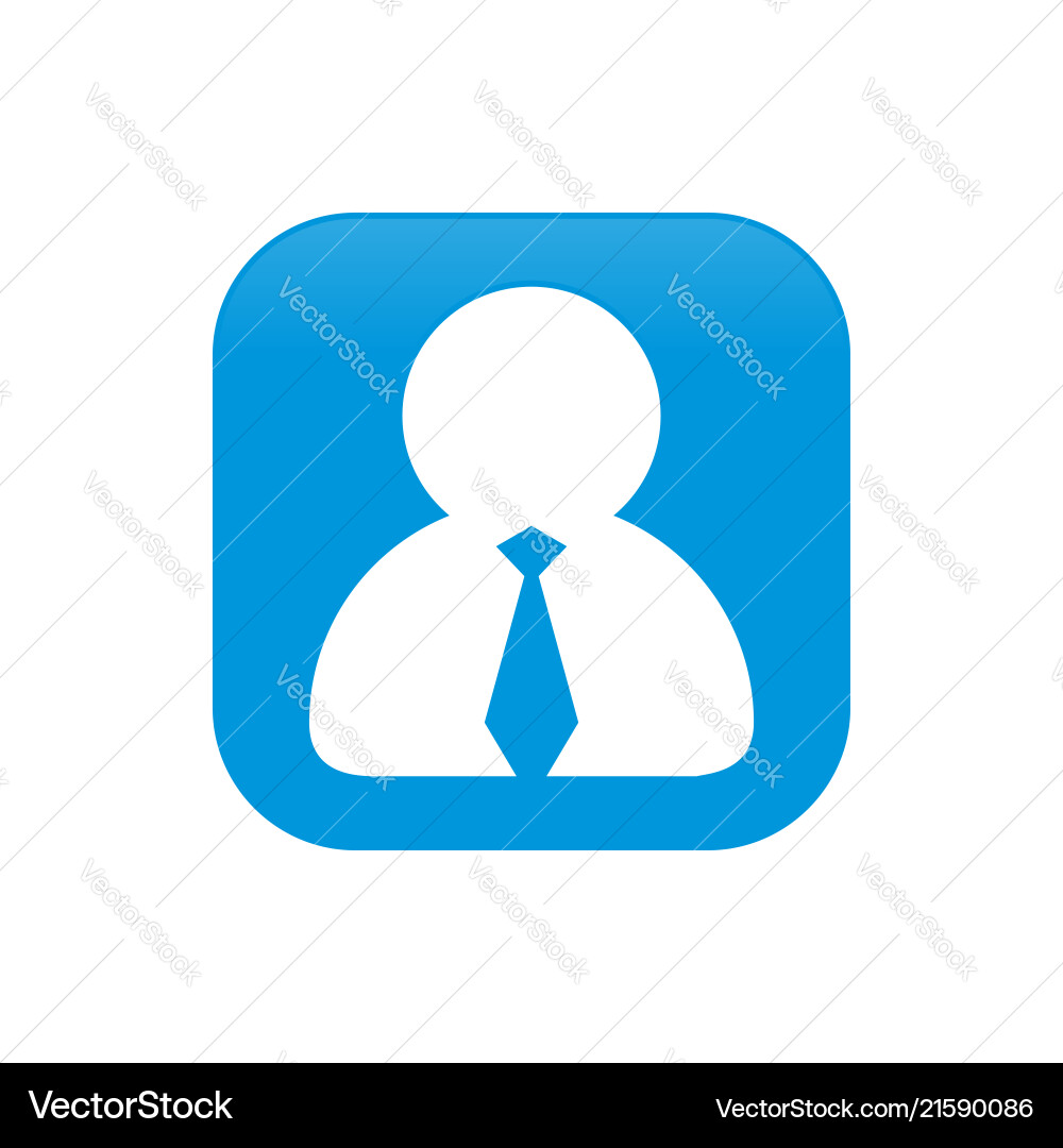 User office employee businessman abstract icon Vector Image