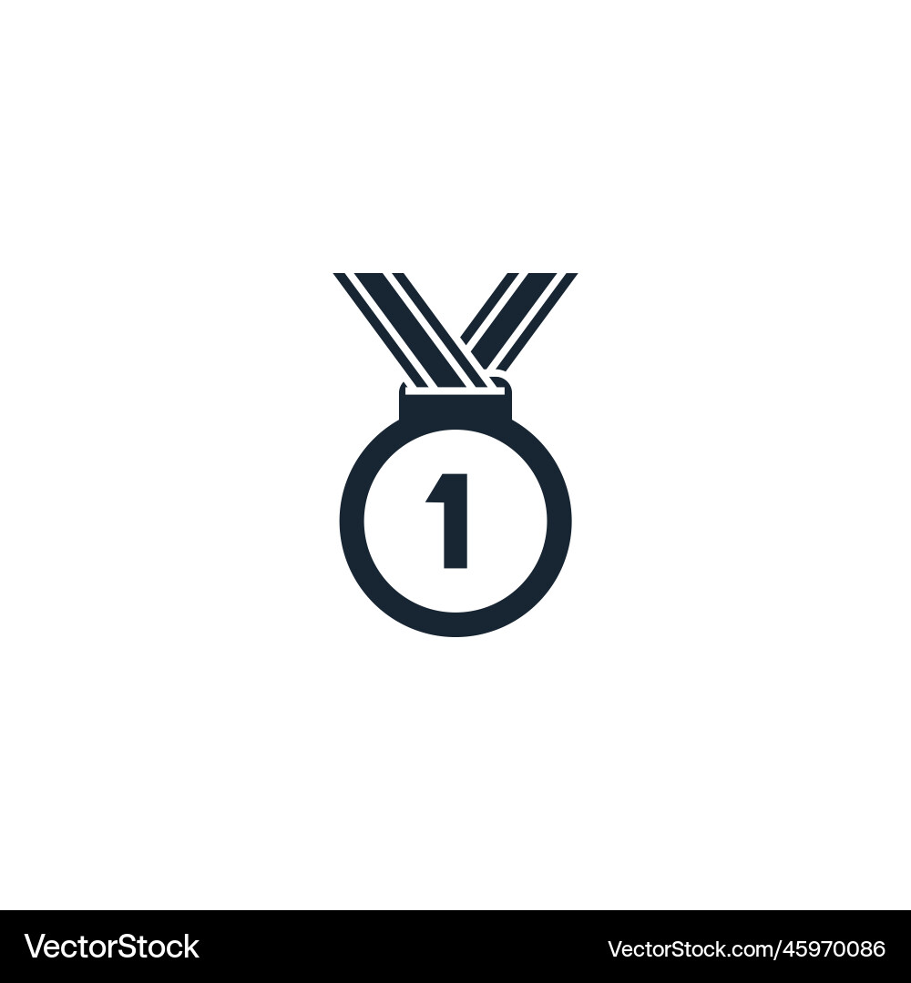 Winner creative icon filled from success icons Vector Image