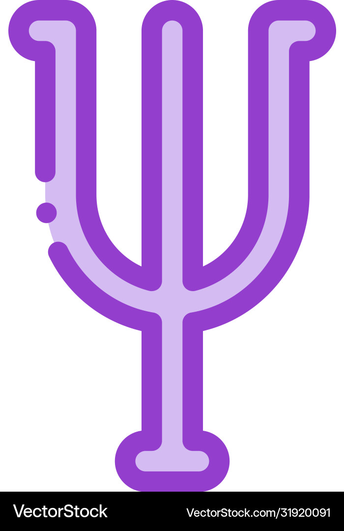 Psychology sign icon outline Royalty Free Vector Image