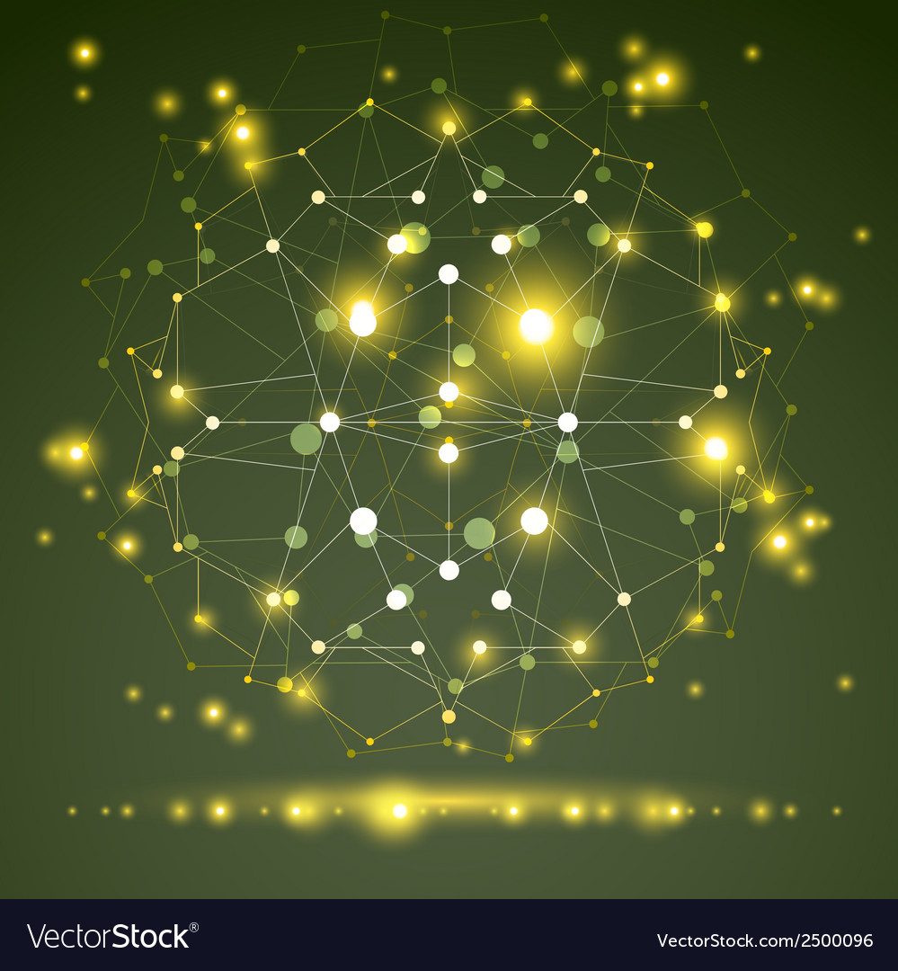 3d polygonal geometric mesh object abstract design