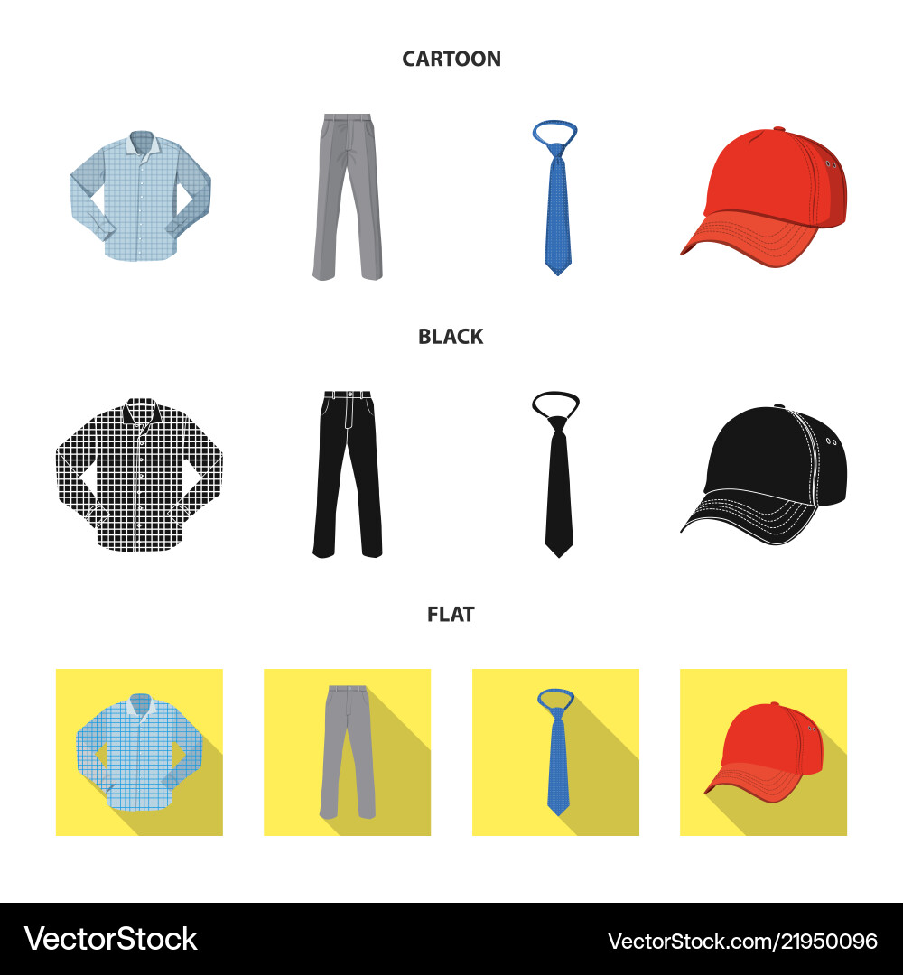 Design man and clothing logo collection Royalty Free Vector