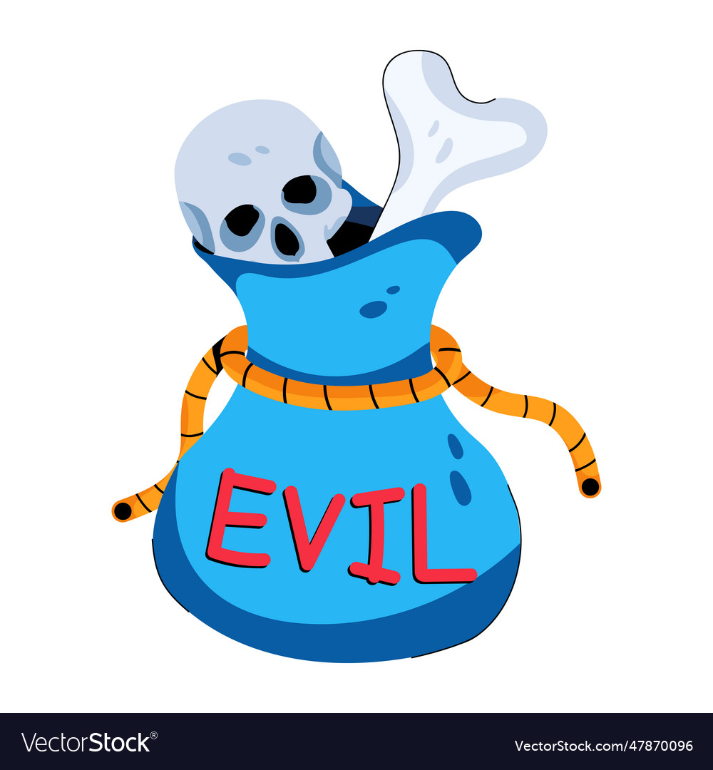 Evil sack Royalty Free Vector Image - VectorStock