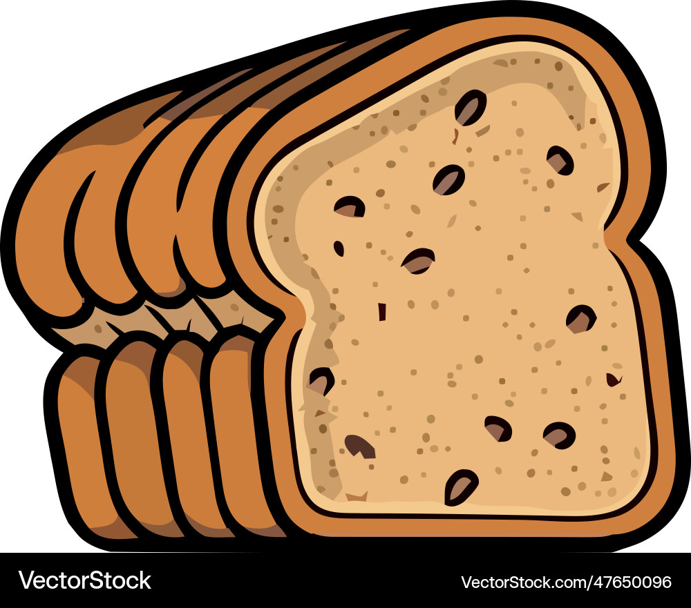 Freshly baked bread a gourmet meal icon Royalty Free Vector