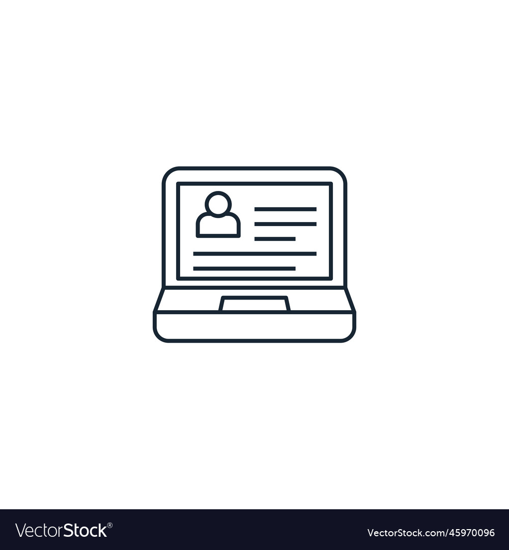 Hr software creative icon line multicolored from Vector Image