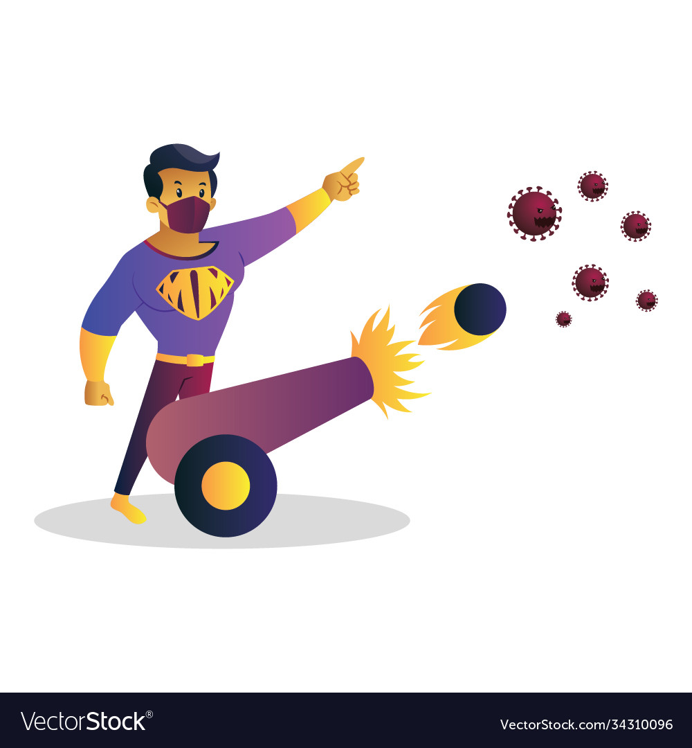 Mask man Royalty Free Vector Image - VectorStock