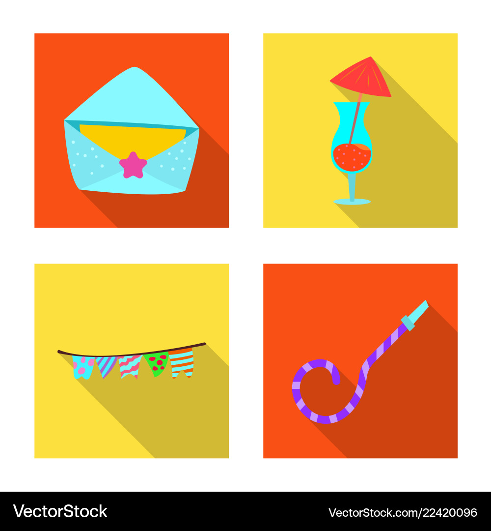 Party and birthday sign Royalty Free Vector Image