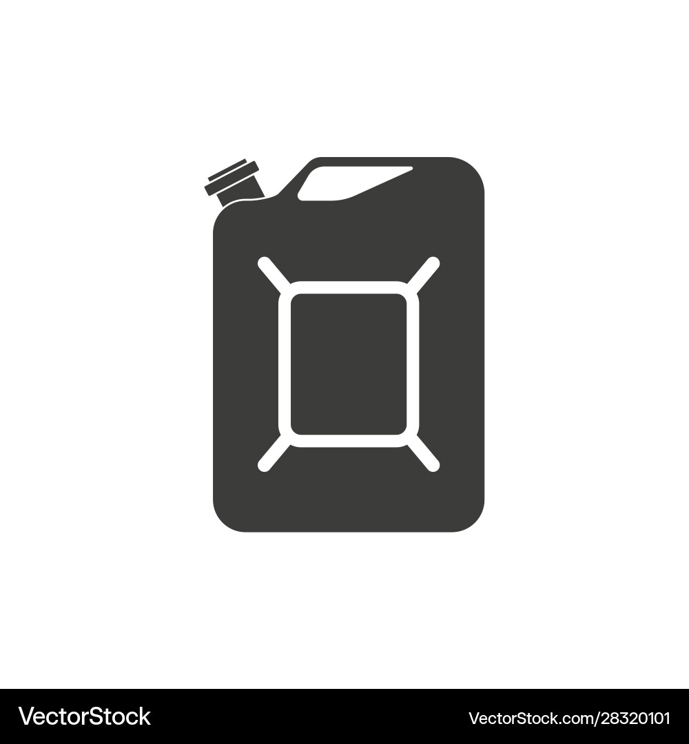 Canister fuel icon gasoline refueling Royalty Free Vector