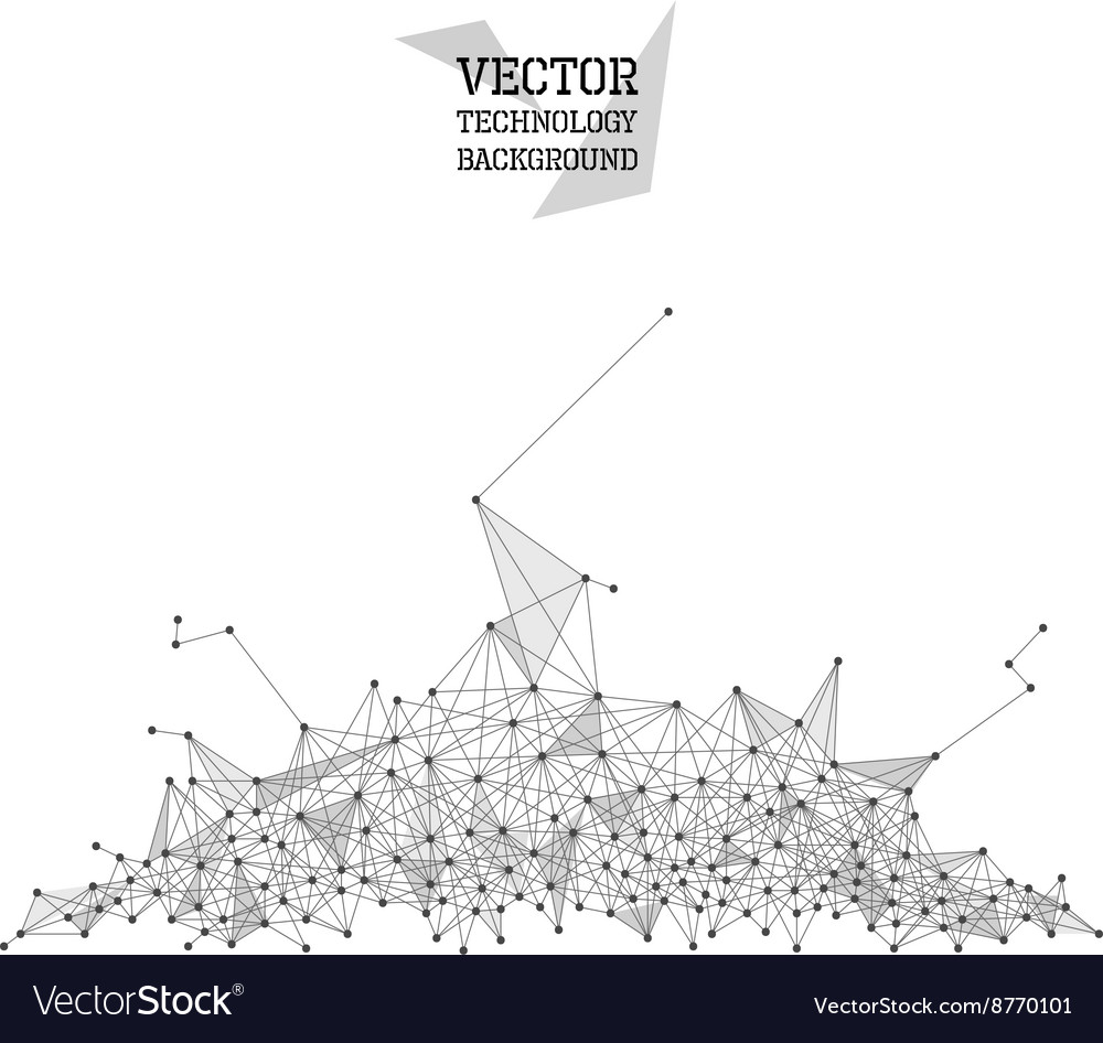 Network abstract polygonal background Royalty Free Vector