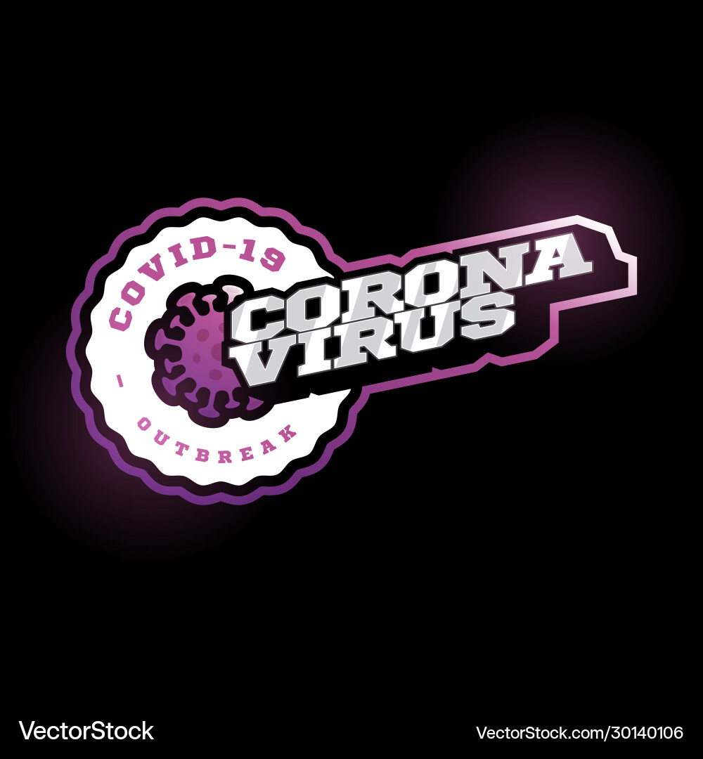 Coronavirus covid19-19 logo modern professional Vector Image