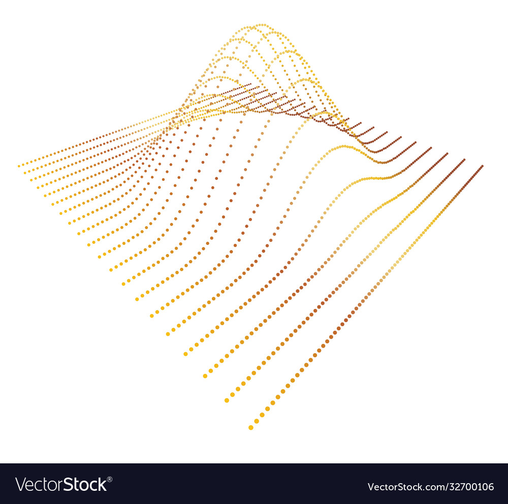 Data slice in volume function point data Vector Image