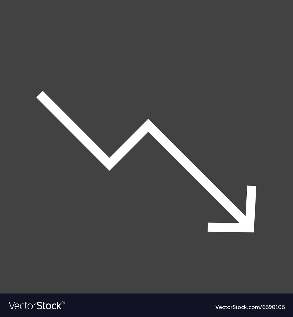 Trending Down Royalty Free Vector Image - VectorStock