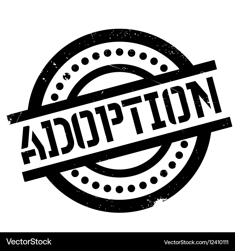 Adoption rubber stamp Royalty Free Vector Image