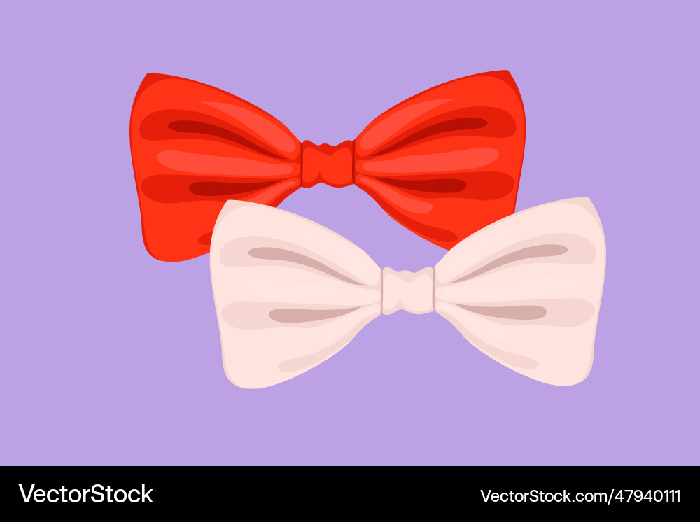Cartoon flat style drawing of stylized red Vector Image