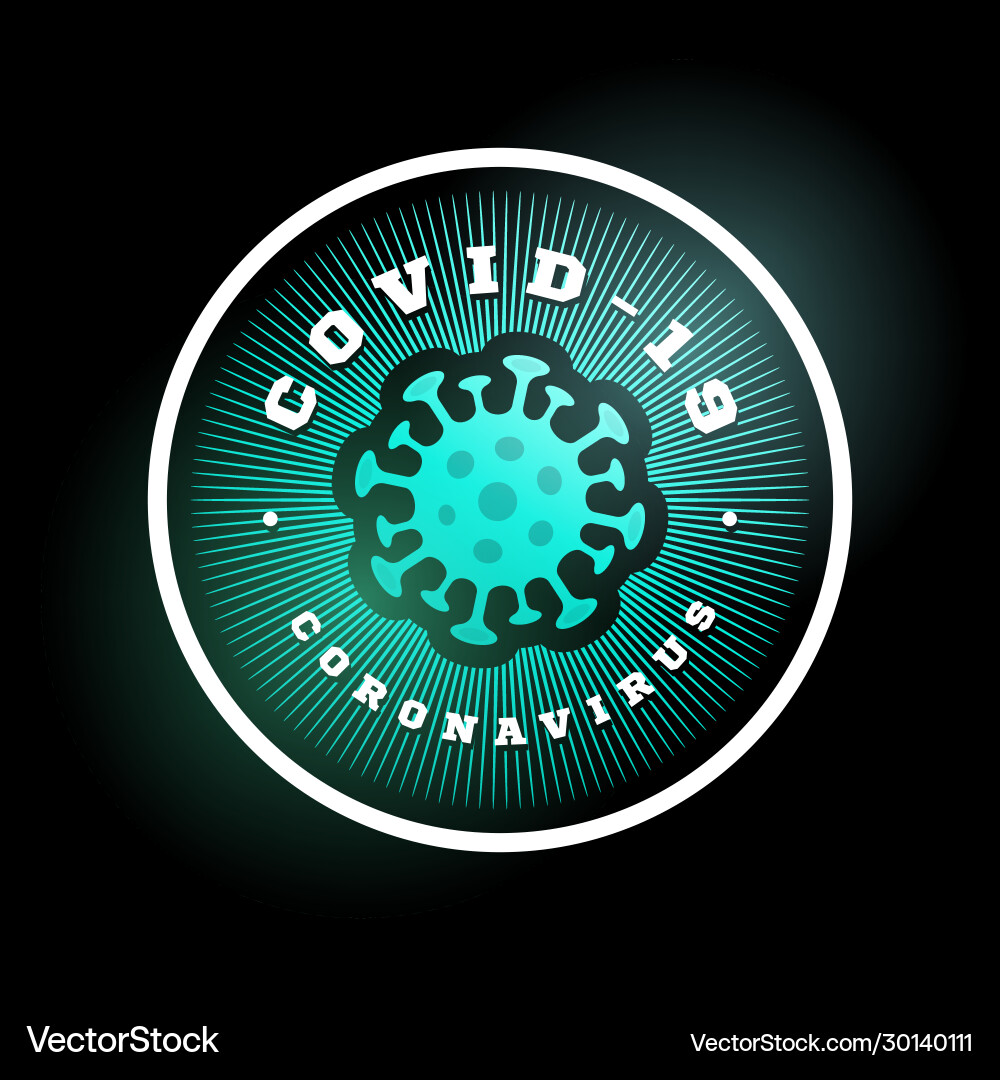 Coronavirus covid19-19 logo modern professional Vector Image