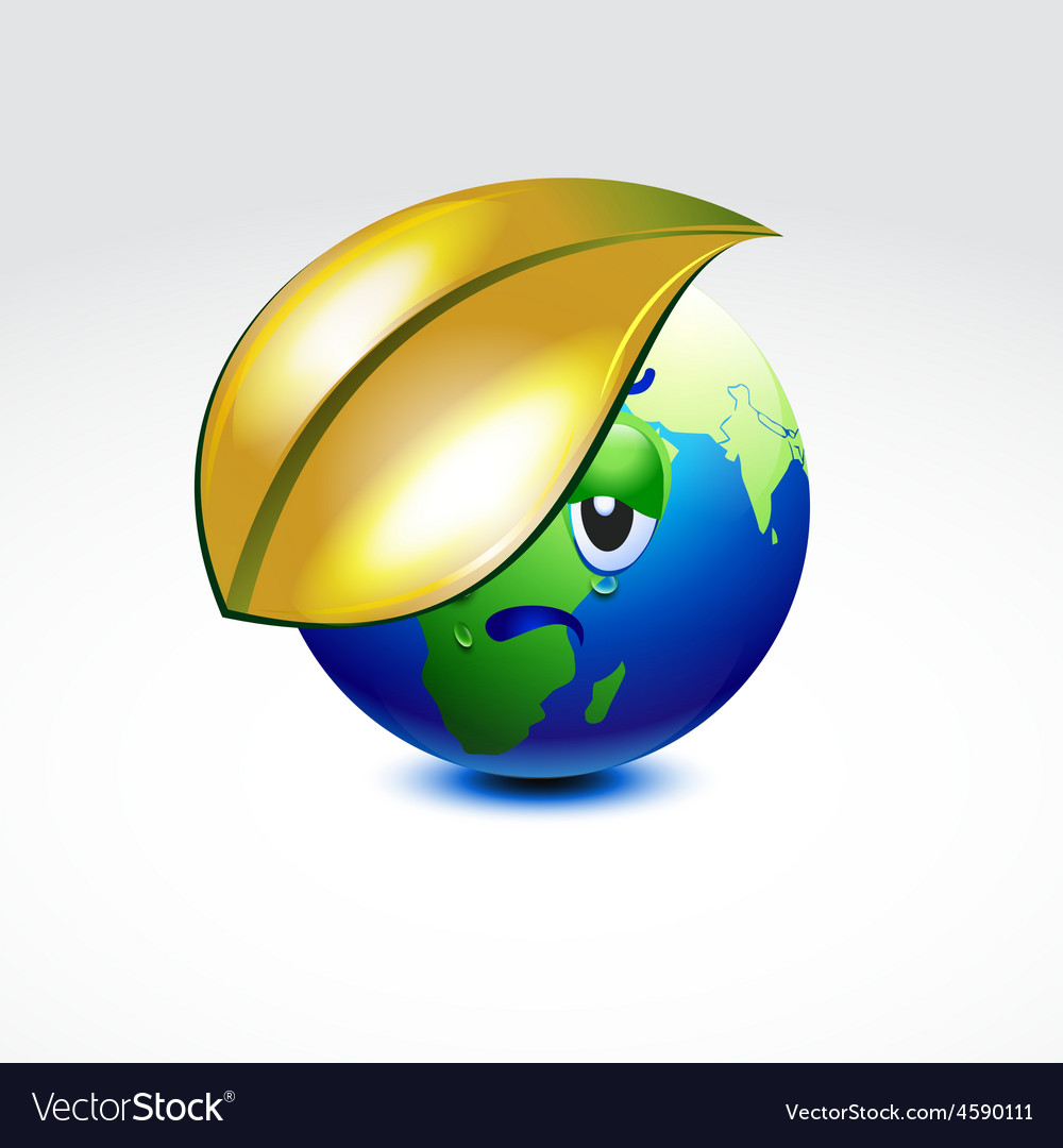 Earth global warming Royalty Free Vector Image