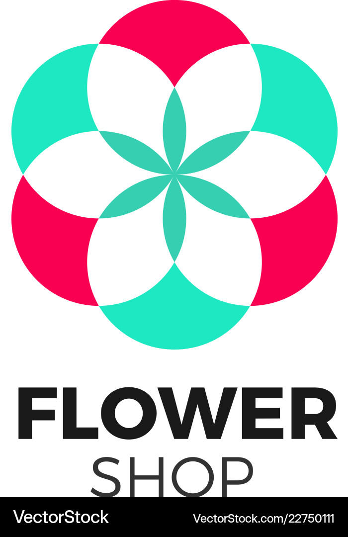 Flower logo Royalty Free Vector Image - VectorStock
