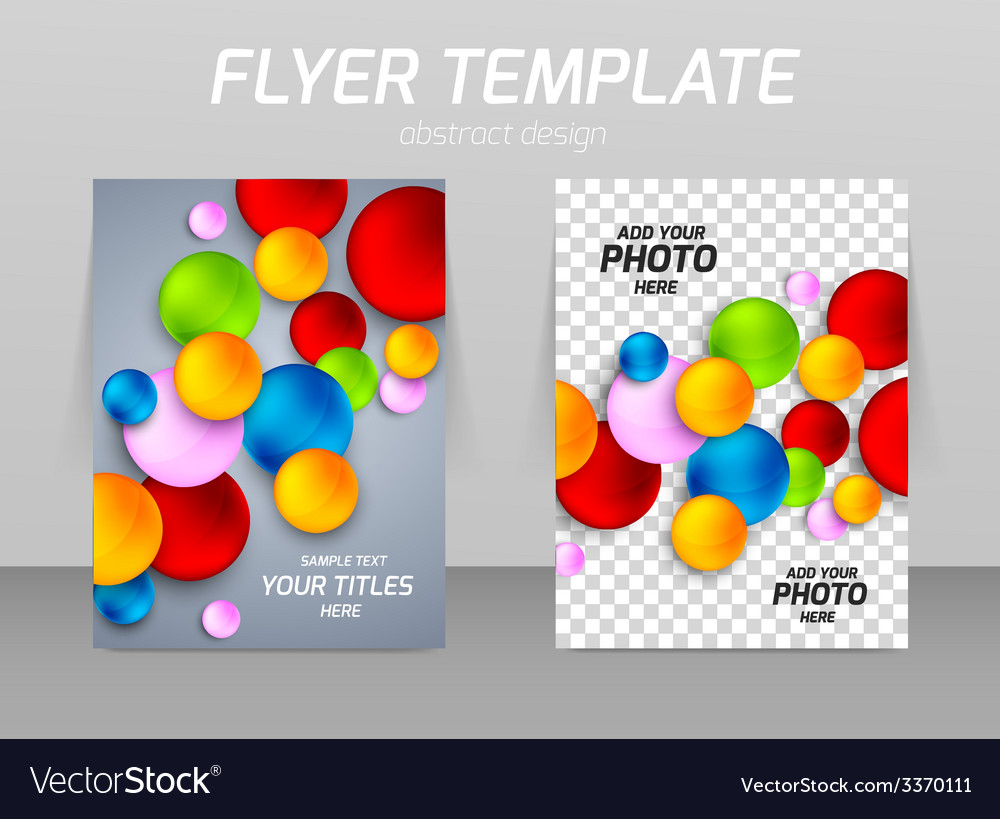 Flyer template Royalty Free Vector Image - VectorStock