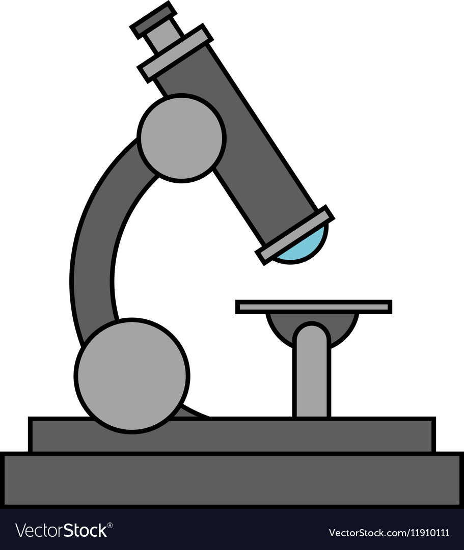 Isolated microscope design Royalty Free Vector Image