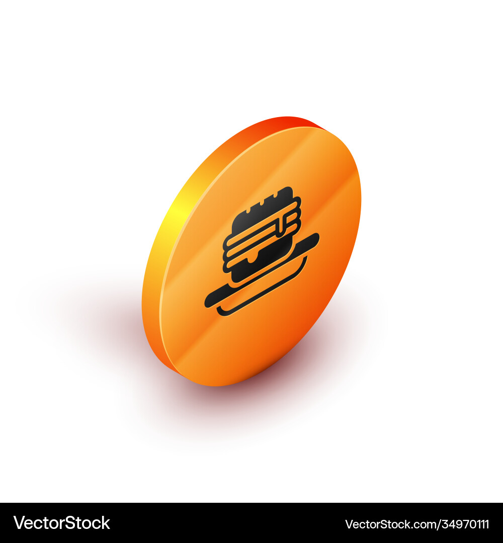 Isometric junk food icon isolated on white Vector Image