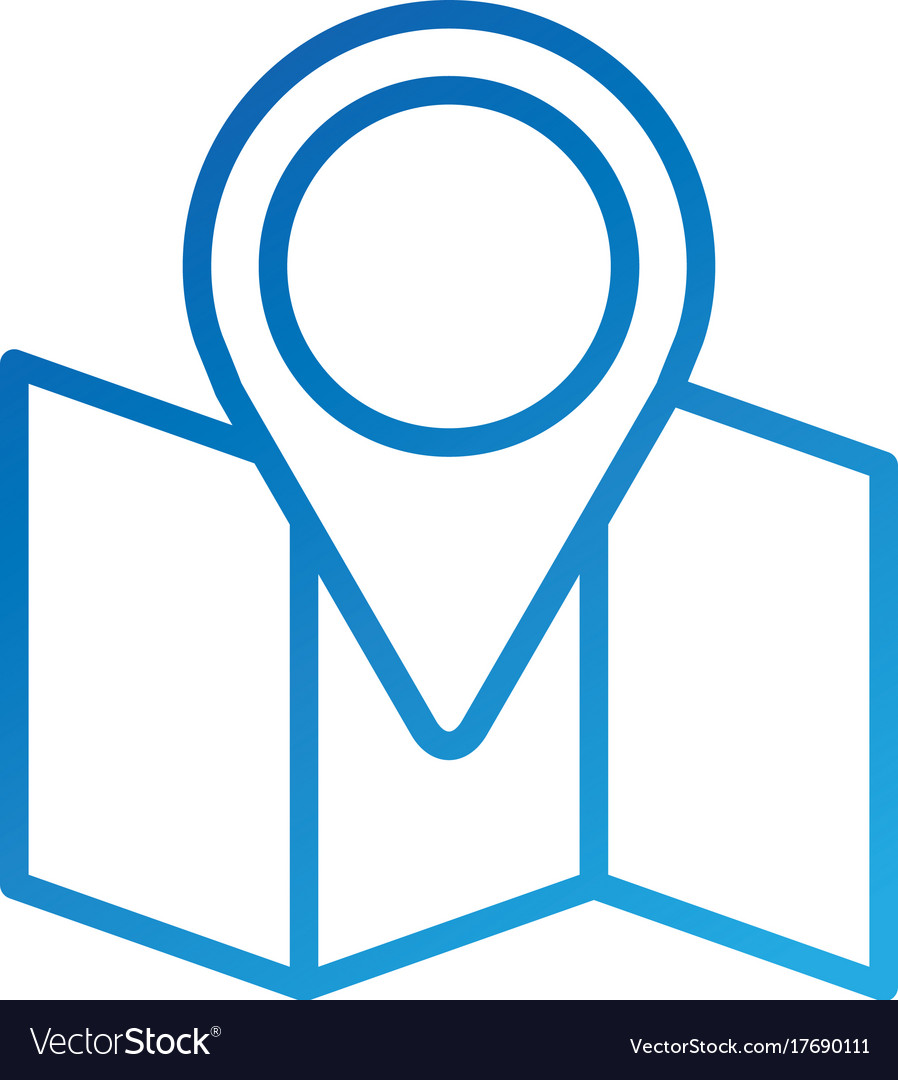 Pointer map location gps navigation information Vector Image