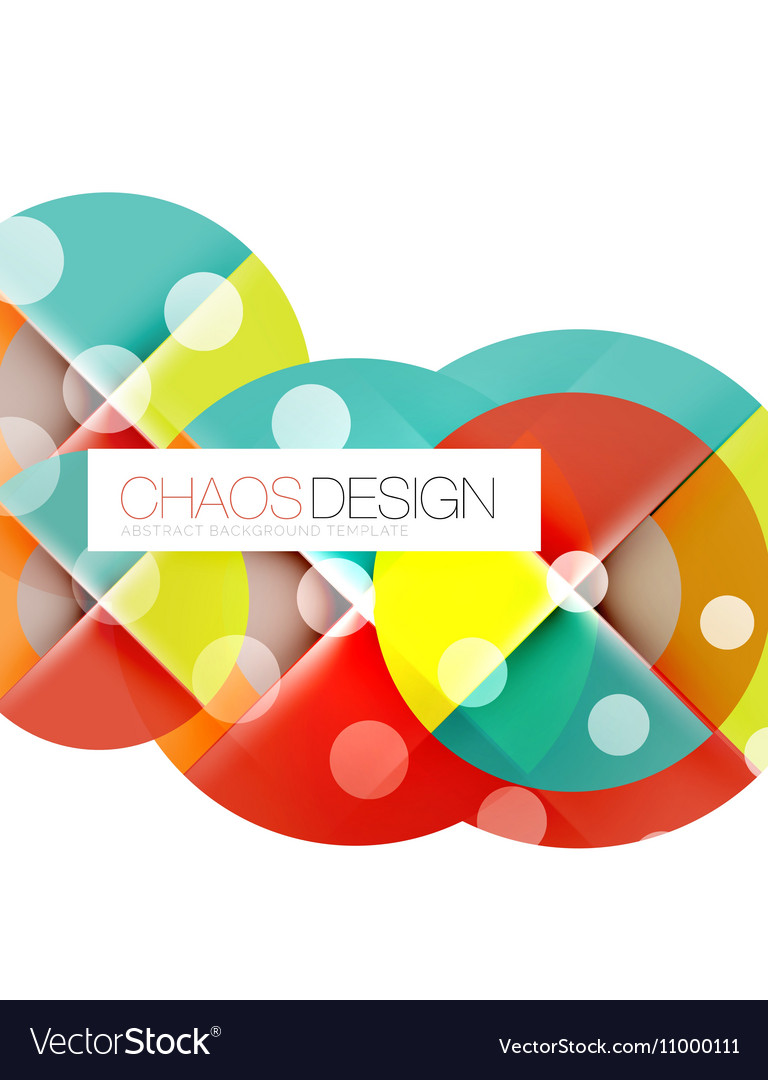 Round shape elements composition abstract Vector Image