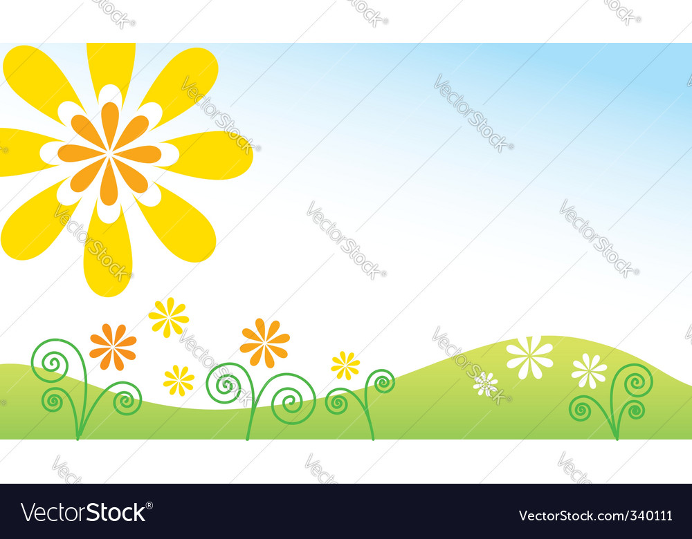 Summer background Royalty Free Vector Image - VectorStock