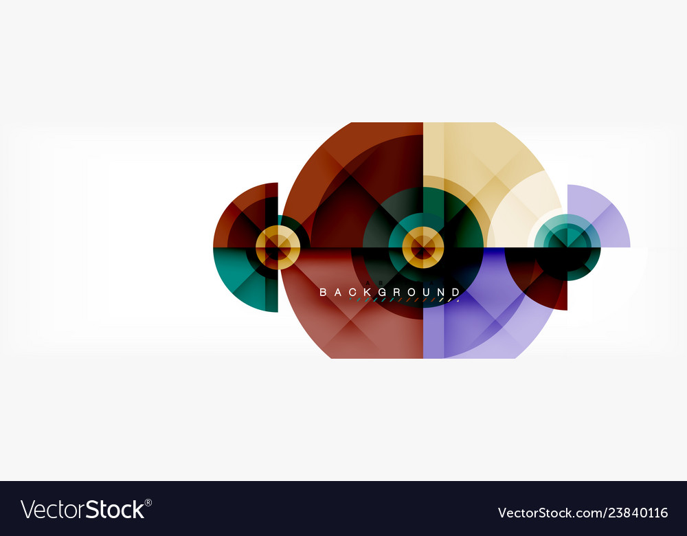 Geometric circle abstract background creative Vector Image