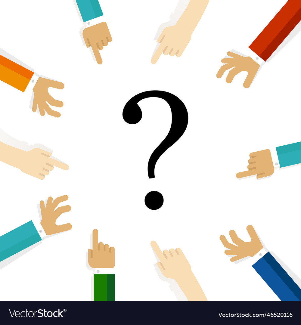 Question mark sign solution communication answer Vector Image